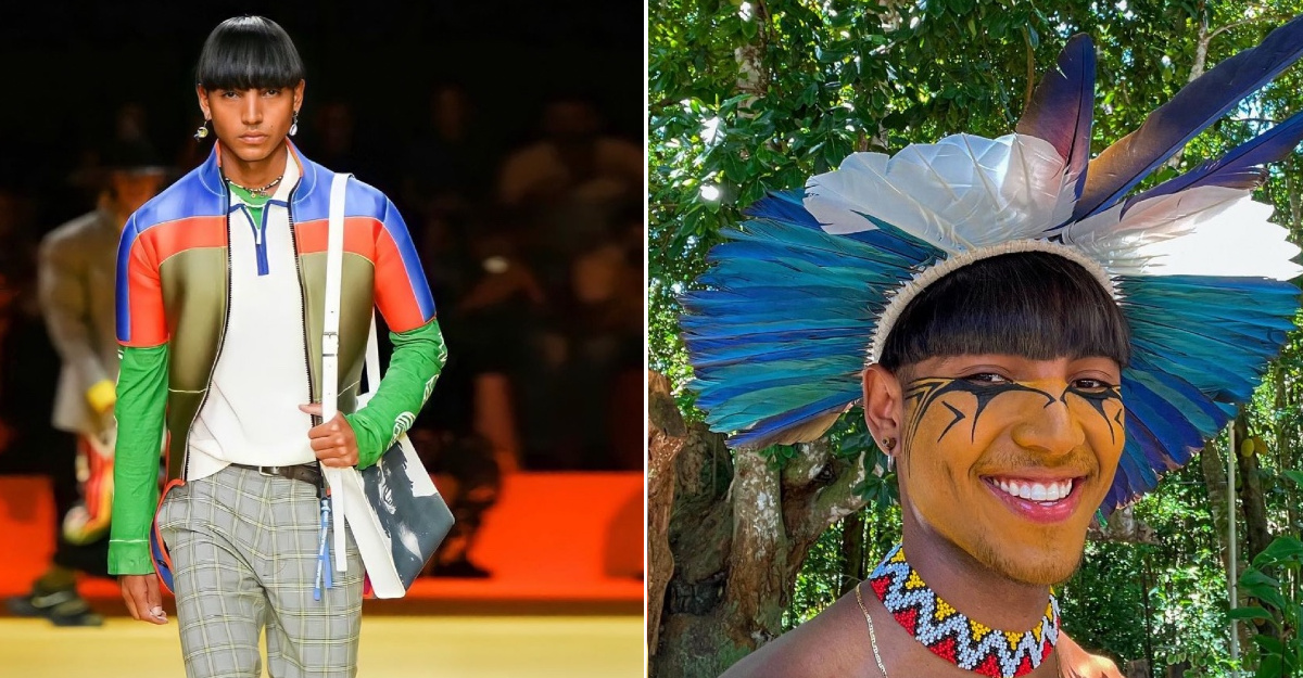 Noah Alef, giovane indigeno 22enne, mostra una bellezza straordinaria e ...