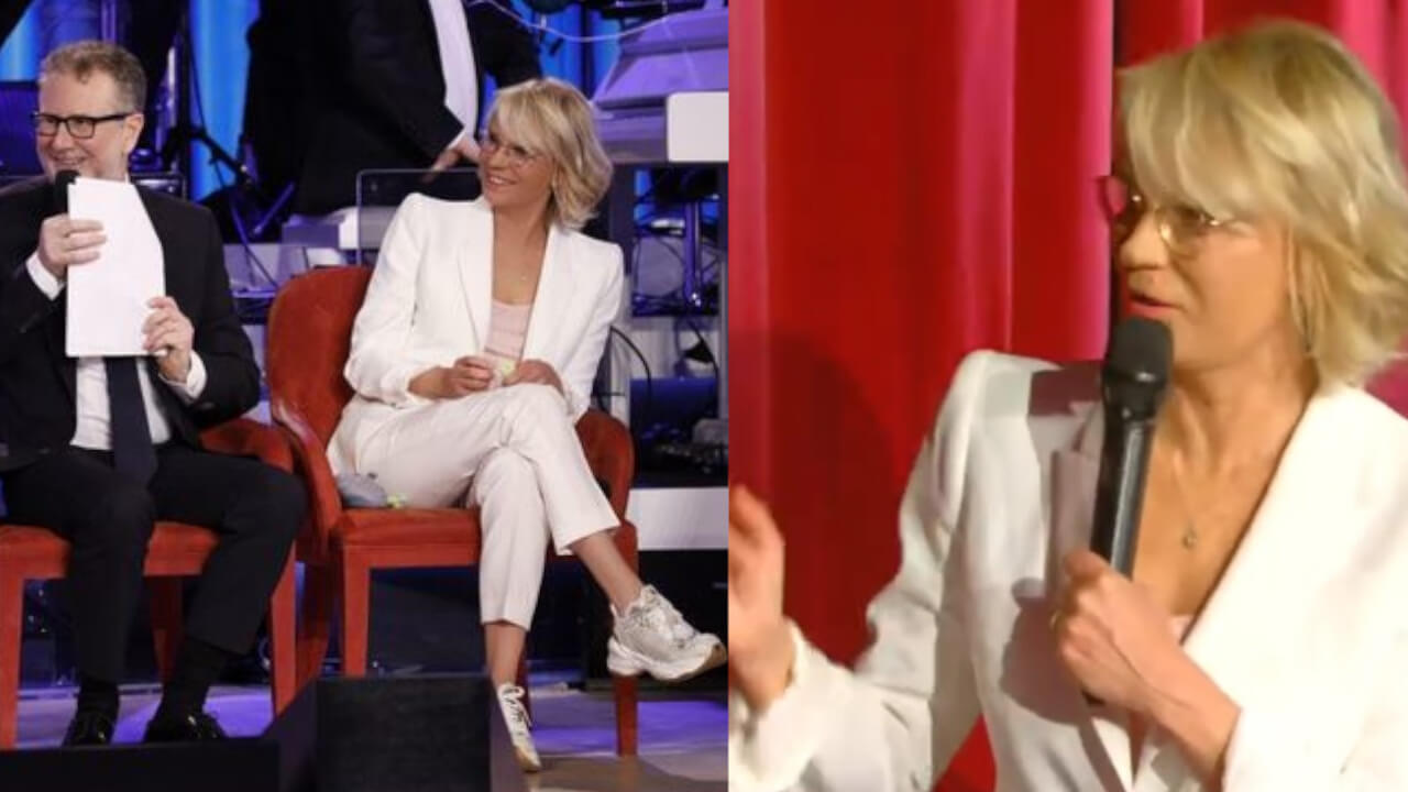 "Dedicato a… Maurizio Costanzo" Maria De Filippi in bianco per ...